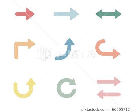 Set of arrow icons/Simple/Business/Triangle - Stock Illustration ...