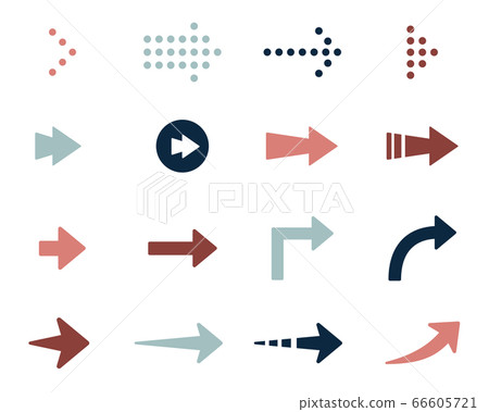 Set of arrow icons/Simple/Business/Triangle - Stock Illustration ...