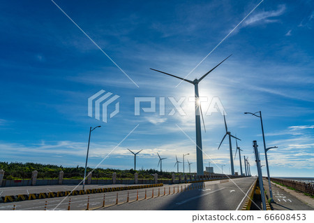 Taichung Port Wind Power Plant Kaomei Wetland... - Stock Photo ...