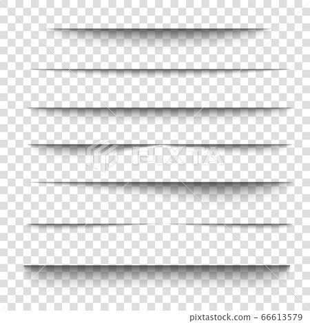 Paper sheet shadow effect. 3D line edge shape. - Stock Illustration ...