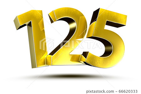 Numbers 125 3d. - Stock Illustration [66620333] - PIXTA