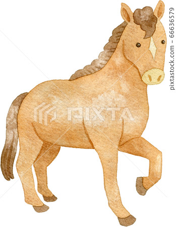 Horse raising one leg - Stock Illustration [66636579] - PIXTA