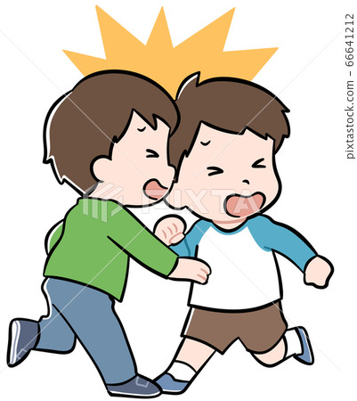 Children colliding - Stock Illustration [66641212] - PIXTA