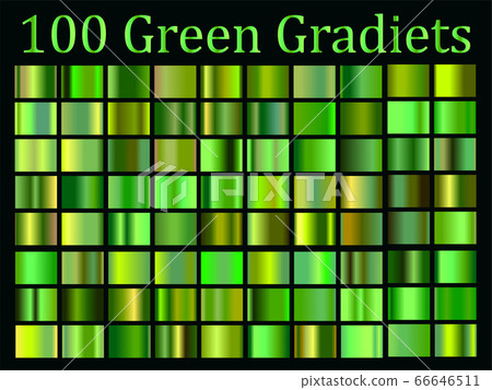 Smarald green set of gradients, simple blurred... - Stock Illustration ...