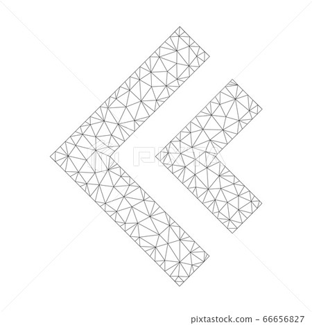 Mesh Vector Shift Left Icon - Stock Illustration [66656827] - PIXTA