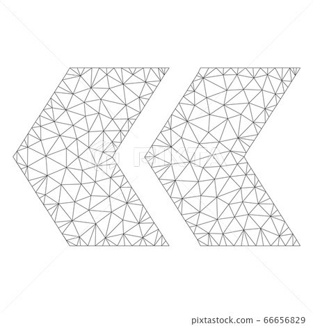 Mesh Vector Shift Left Icon - Stock Illustration [66656829] - PIXTA