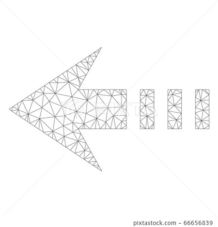Mesh Vector Send Left Icon - Stock Illustration [66656839] - PIXTA