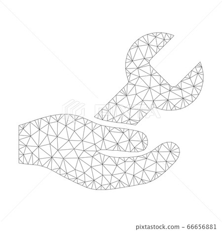 Mesh Vector Repair Service Icon - Stock Illustration [66656881] - PIXTA