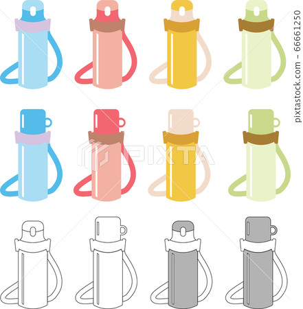Vector image of cute water bottle - Stock Illustration [66661250] - PIXTA