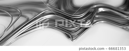 Abstract Wavy Metal Wire Background Black and - Stock Illustration ...