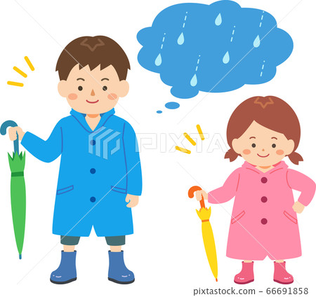 Now you're ready to go out on a rainy day!... - Stock Illustration ...