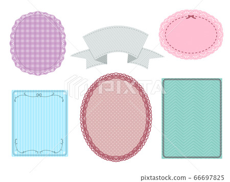 Lace pattern frame - Stock Illustration [66697825] - PIXTA