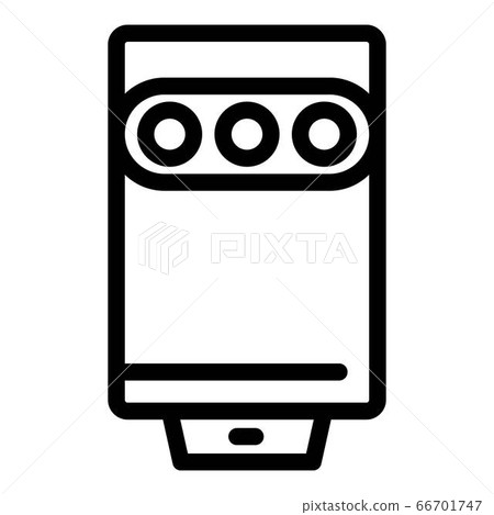 Classic home boiler icon, outline style - Stock Illustration [66701747 ...