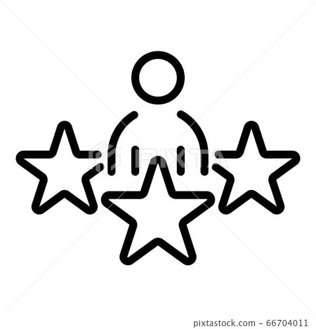Star celebrity icon, outline style - Stock Illustration [66704011] - PIXTA