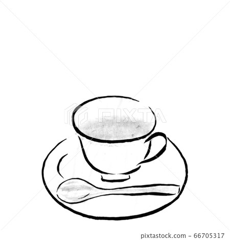 Black tea (hand-drawn illustration of ink) - Stock Illustration ...