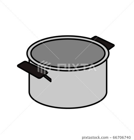 Two-handed pan with two handles - Stock Illustration [66706740] - PIXTA