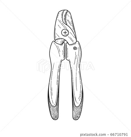 Pliers pincers hand tool - Stock Illustration [66710791] - PIXTA