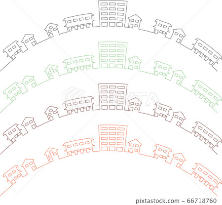 vector, vectors, residential area - Stock Illustration [66718760] - PIXTA