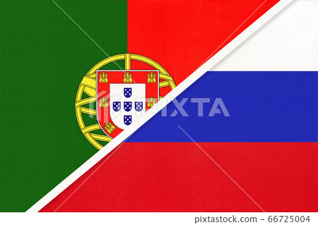 Portugal and Russia, symbol of national flags -插圖素材 [66725004] - PIXTA圖庫