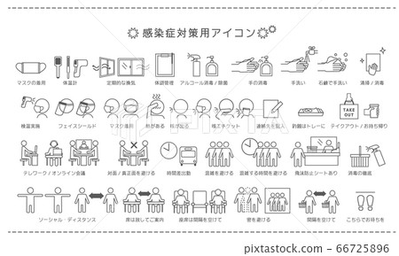 Icon material_Countermeasures against... - Stock Illustration [66725896 ...