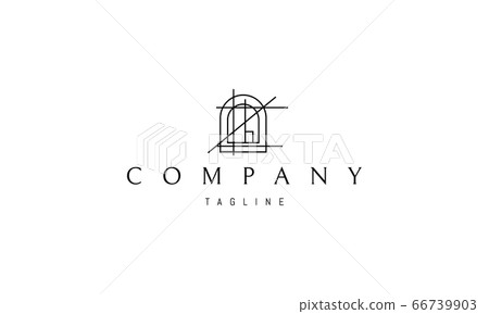 Vector logo on which an abstract image of an... - Stock Illustration ...