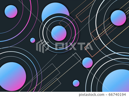 Abstract modern geometric circles overlap pattern - Stock Illustration ...
