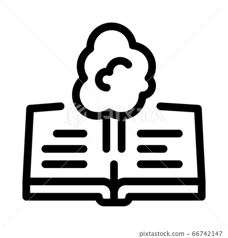 red book tree icon vector outline illustration-插圖素材 [66742147] - PIXTA圖庫