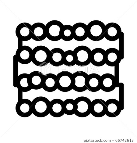 tree trunk heap icon vector outline illustration - Stock Illustration ...