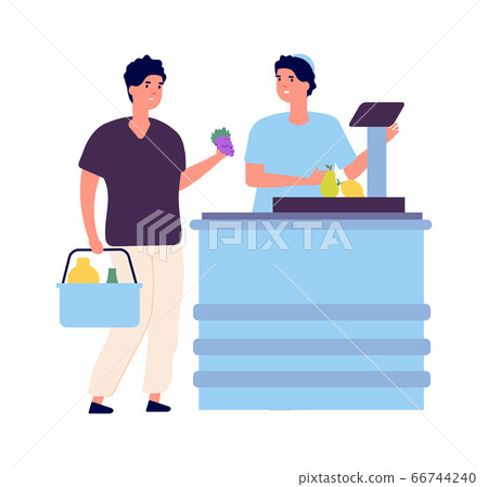 Grocery Store Worker Clipart Free