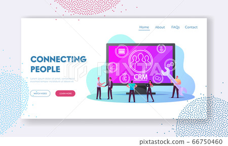 Crm System, Customer Relationship Management... - Stock Illustration ...