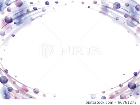 Watercolor _ purple _ polka dot frame 2 - Stock Illustration [66761272 ...
