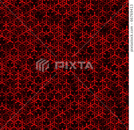 Seamless geometric red triplex shapes on black... - Stock Illustration ...