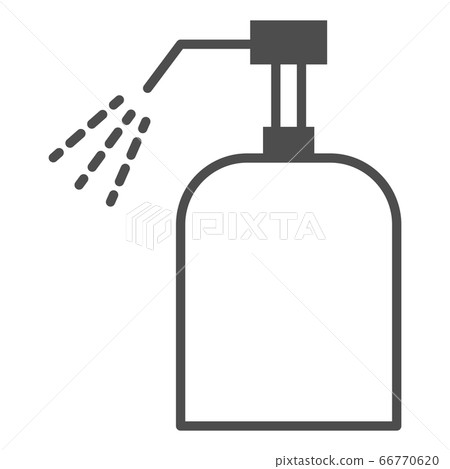 Vector alcohol spray icon illustration - Stock Illustration [66770620 ...