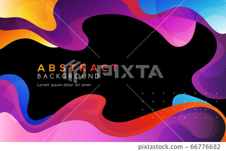 Moving colorful abstract background. Dynamic...-插圖素材 [66776682] - PIXTA圖庫