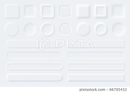 Neumorphic UI UX white user interface elements.... - Stock Illustration [66785432] - PIXTA