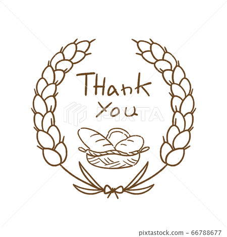 Thank you mark of bakery - Stock Illustration [66788677] - PIXTA
