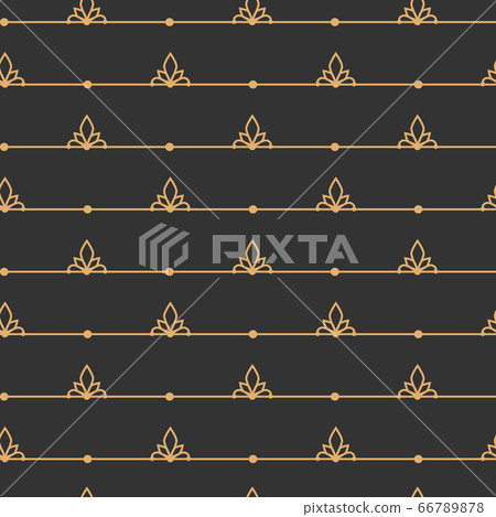 Gold line geometric seamless pattern print vector - Stock Illustration ...
