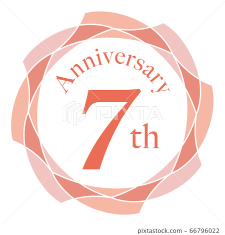 7th anniversary mark - Stock Illustration [66796022] - PIXTA