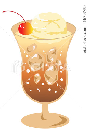Coke float - Stock Illustration [66797492] - PIXTA