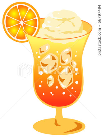 Orange float - Stock Illustration [66797494] - PIXTA