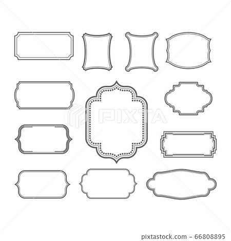 Vintage frame icon Template vector - Stock Illustration [66808895] - PIXTA