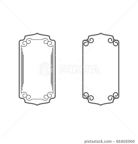 Vintage frame icon Template vector - Stock Illustration [66808900] - PIXTA