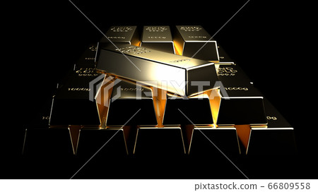 3D Block Gold - Stock Illustration [66809558] - PIXTA