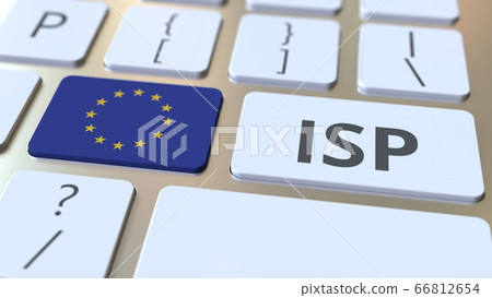 ISP or Internet Service Provider text and flag... - Stock Illustration ...