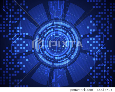 Abstract circle technology concept. Circuit... - Stock Illustration ...
