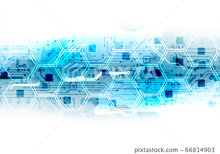 Vector illustration, Hi-tech digital technology - Stock Illustration ...