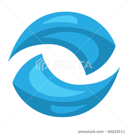 Illustration of stylized water splash. - Stock Illustration [66820511 ...
