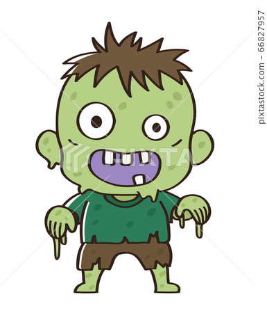 Halloween green zombie - Stock Illustration [66827957] - PIXTA