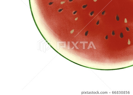Watermelon watermelon cross-section illustration - Stock Illustration ...