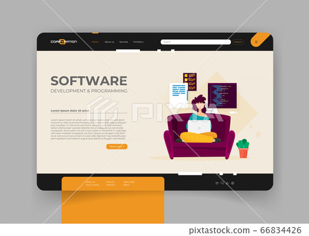 Software development and programming, program code-插圖素材 [66834426] - PIXTA圖庫